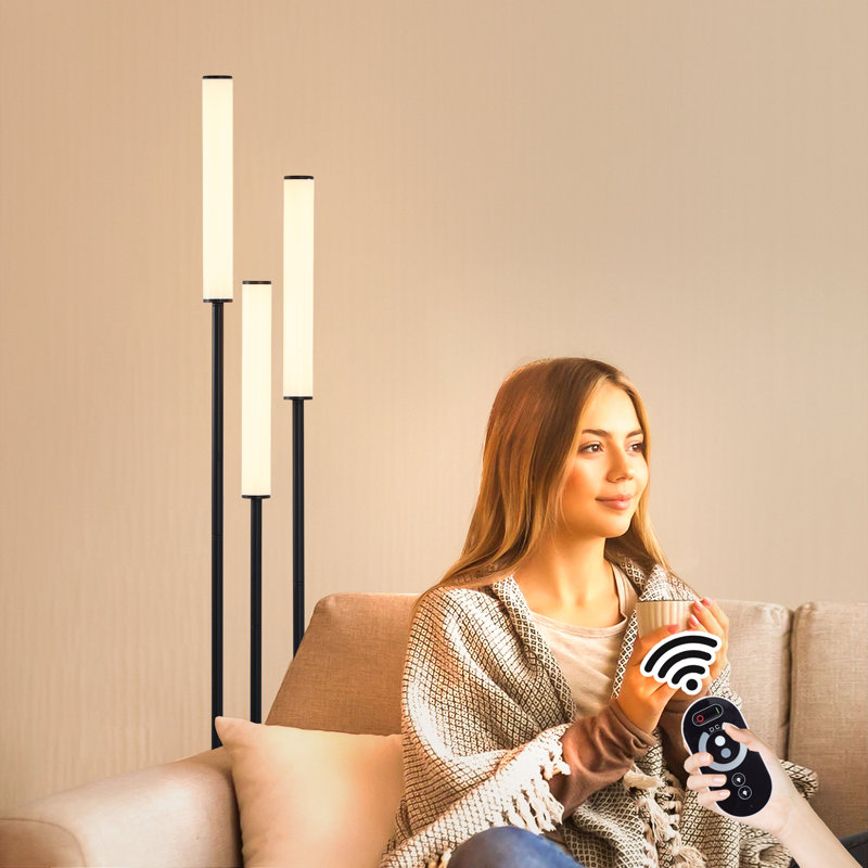 Latitude Run® Shirehampton 66.5'' Black LED Tray Table Floor Lamp & Reviews - Wayfair Canada